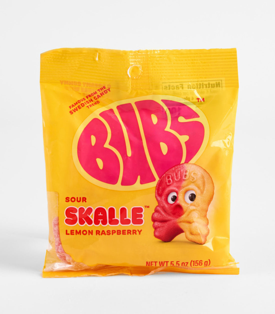Bubs Sour Lemon Raspberry Skalle 8 pack case – Sweet As Fudge